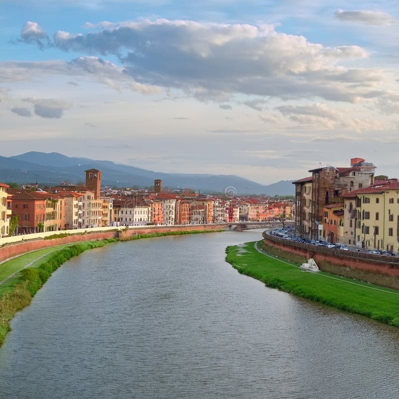 River in Tuscany AI Generated Stock Illustration - Illustration of ...