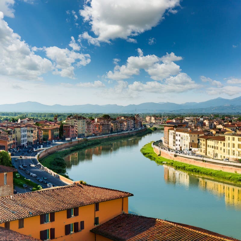 River in Tuscany AI Generated Stock Illustration - Illustration of ...