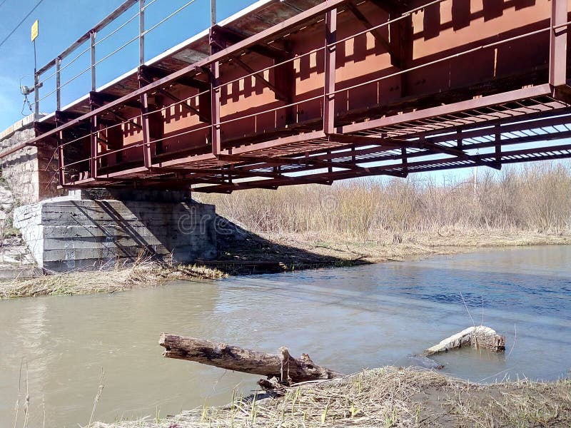 River under the bridge stock photo. Image of bridge - 181845646