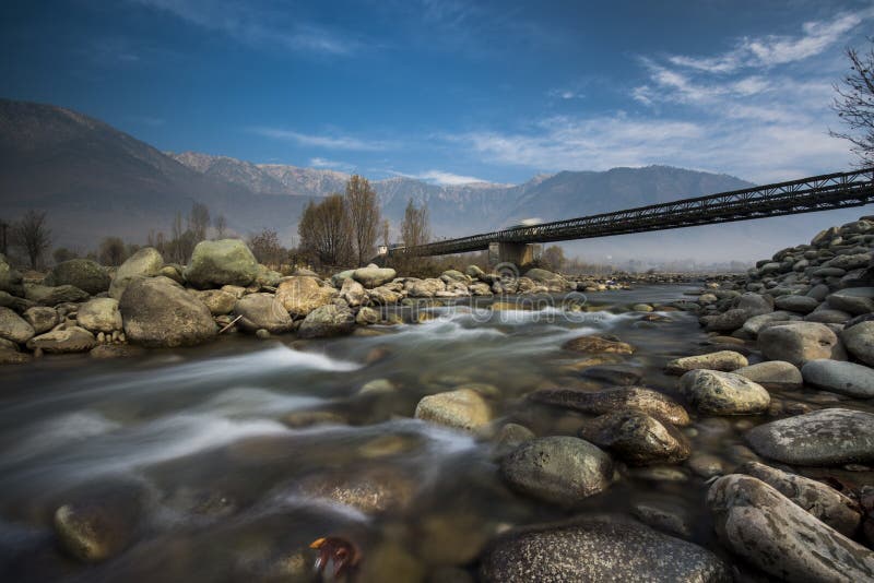 River under the bridge stock image. Image of soft, scene - 29275649
