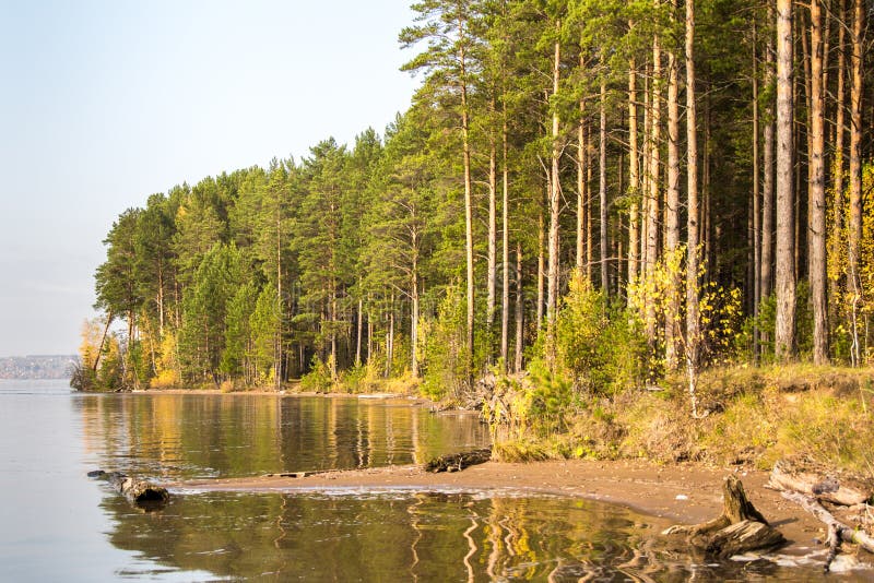 The River Under the Sun. Ural Stock Photo - Image of clear, blue: 66134030