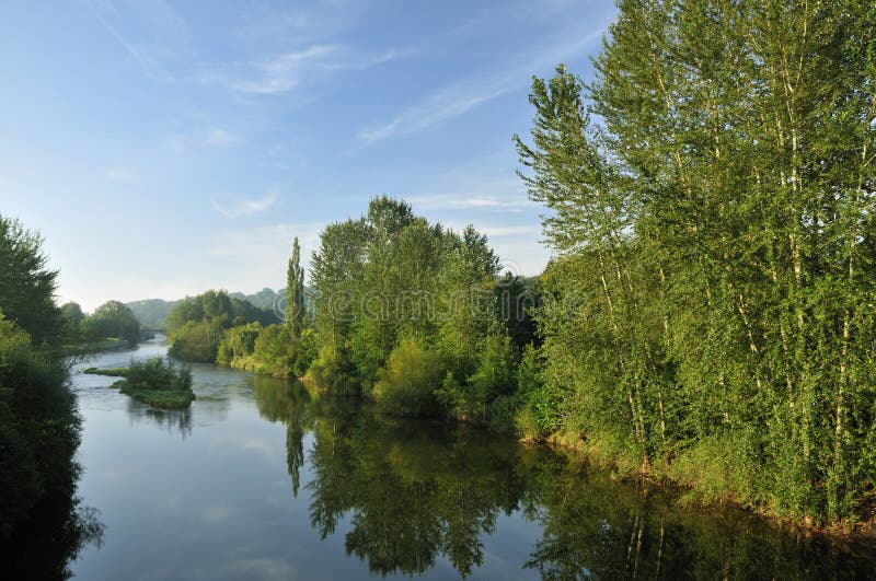 River Usk stock photo. Image of reflection, woodland - 27006464