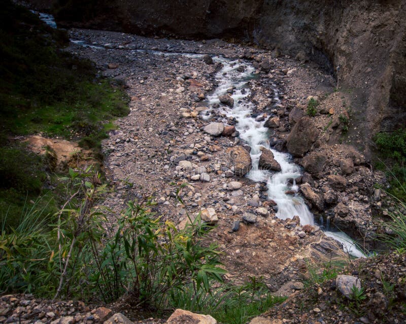 River in a Valley in the Andes Mountain Stock Photo - Image of america ...