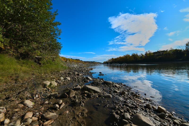 River Valley Edmonton Alberta Canada the Stock Image - Image of canada ...
