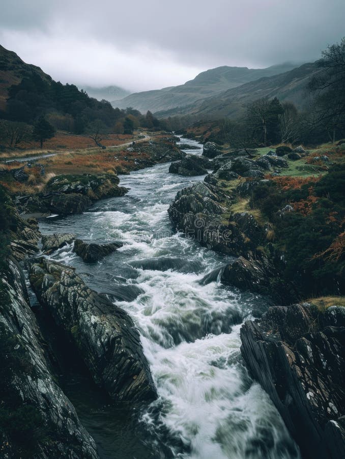 River Valley Landscape stock image. Image of view, rural - 376733047