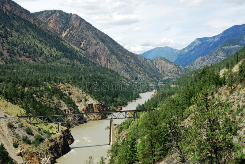 River valley in lillooet stock photo. Image of river, roadside - 4669340