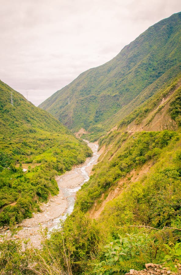 River in a valley in Peru stock photo. Image of peru - 110344496