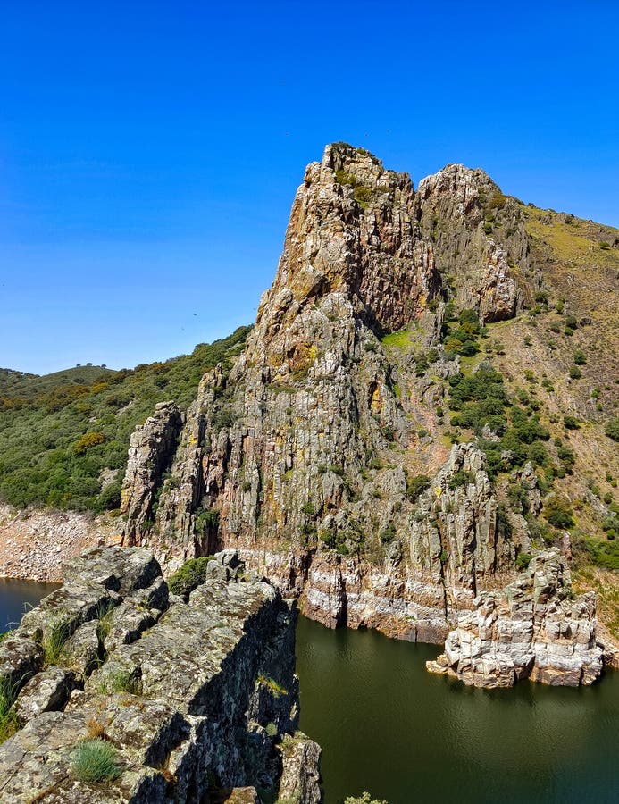 River in the valley stock image. Image of tajo, water - 269251755