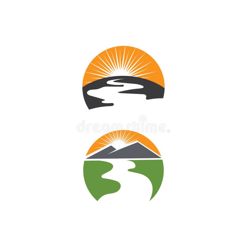 River Vector Icon Illustration Stock Vector - Illustration of swirl ...