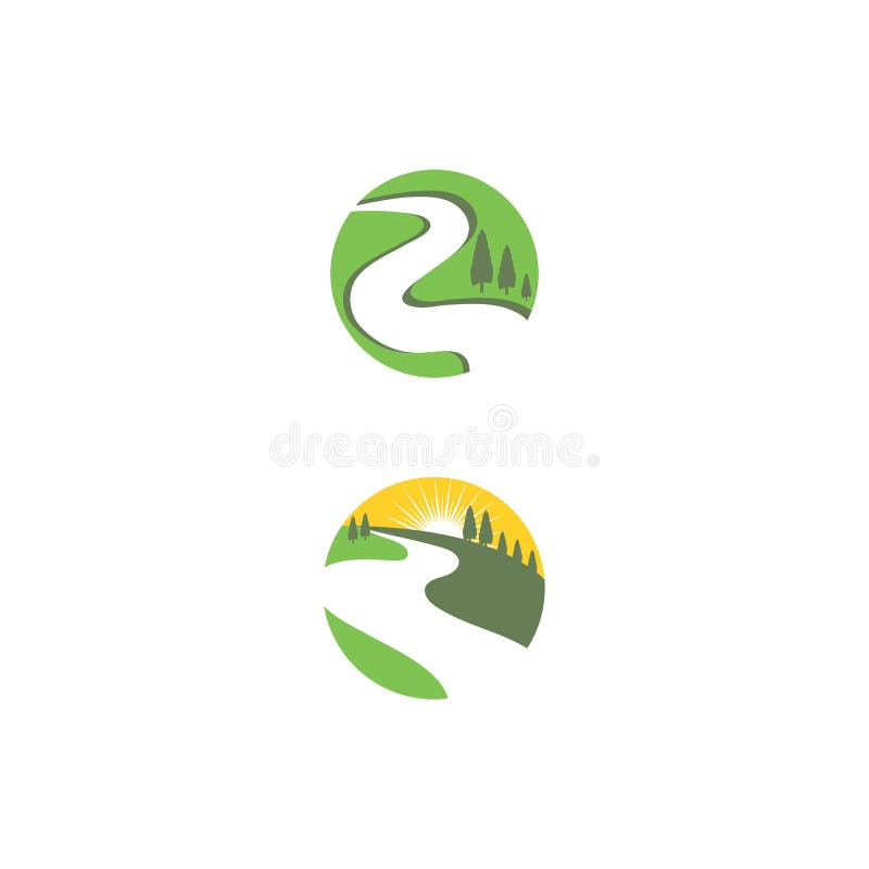 River Vector Icon Illustration Stock Vector - Illustration of flow ...