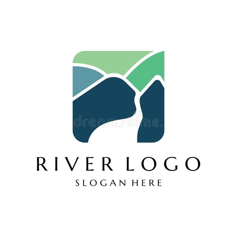 River Vector Icon Illustration Stock Vector - Illustration of nature ...