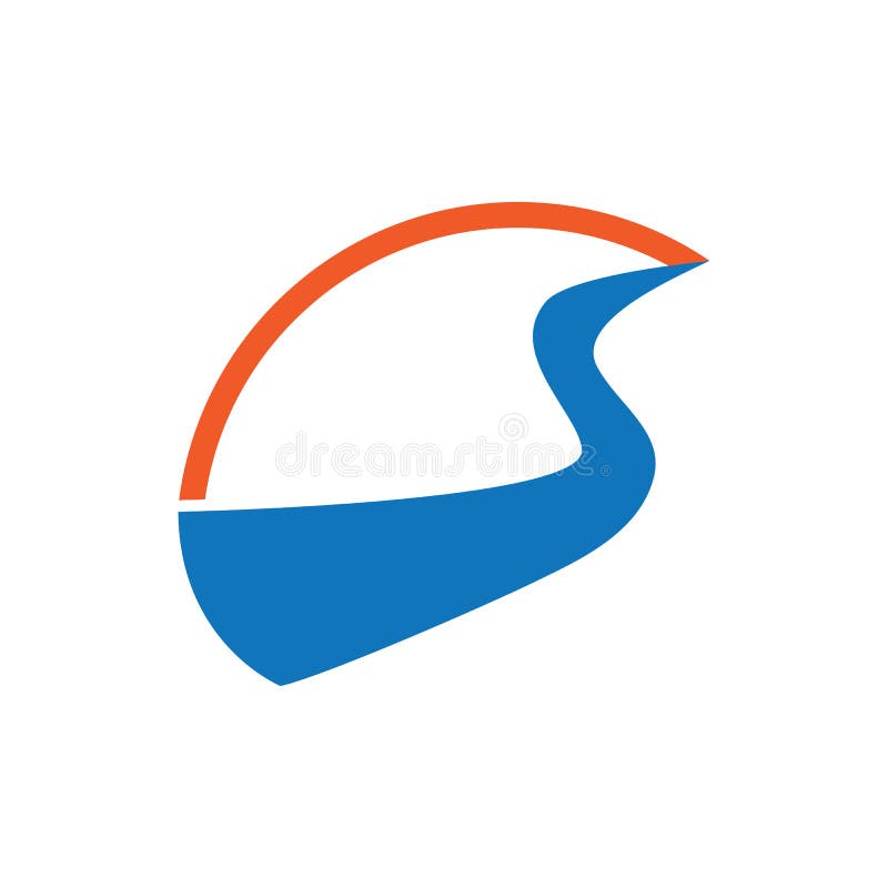 River Vector Icon Illustration Logo Design Stock Vector - Illustration ...