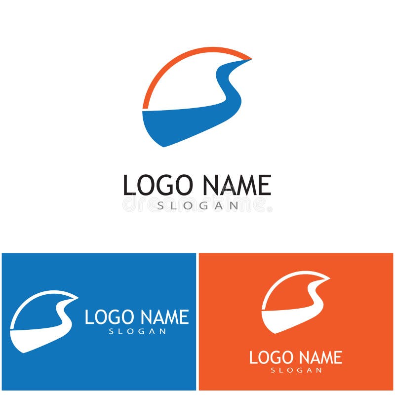 River Vector Icon Illustration Logo Design Stock Vector - Illustration ...