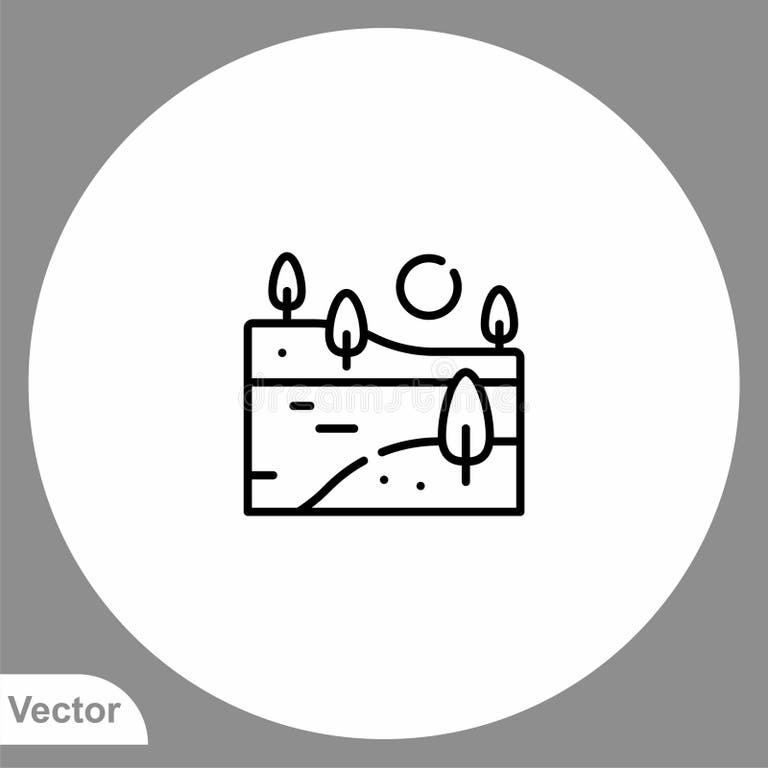 River Vector Icon Sign Symbol Stock Vector - Illustration of lake ...