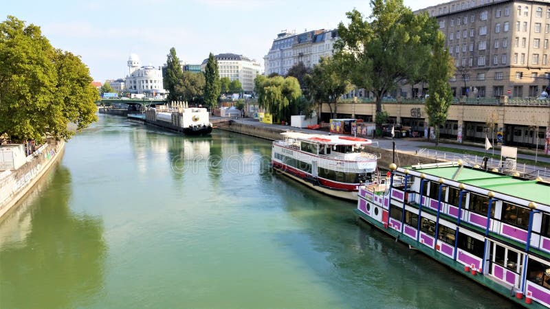 A river in Vienna editorial stock photo. Image of vienna - 87386808