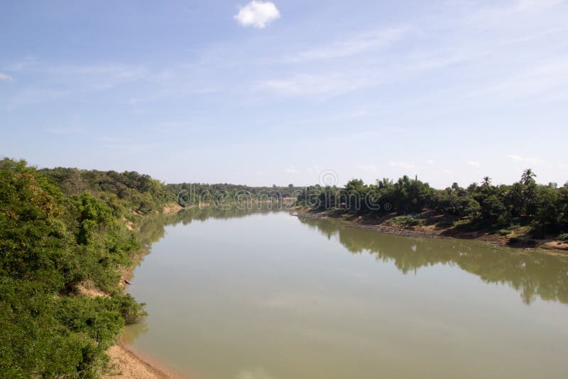 River View from bridge stock image. Image of clouds - 136501239