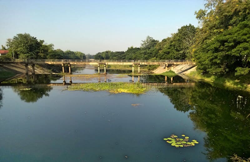 River view stock image. Image of river, view, bridge - 65294701