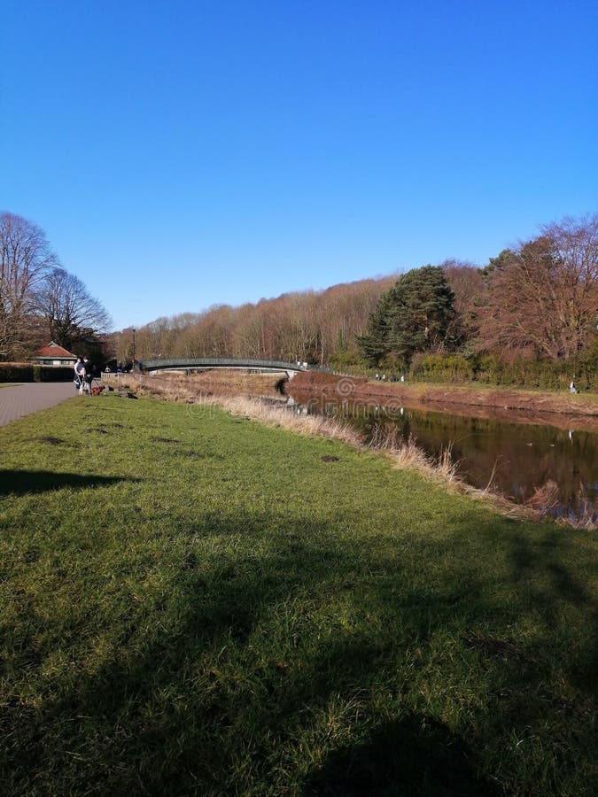 View of the Durham Cathedral. North East England, UK Stock Photo ...