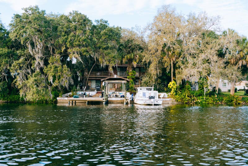 Little Manatee River stock image. Image of grass, marina - 252196587
