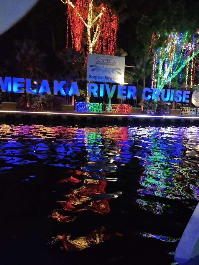 River view at night editorial image. Image of view, neon - 186725550