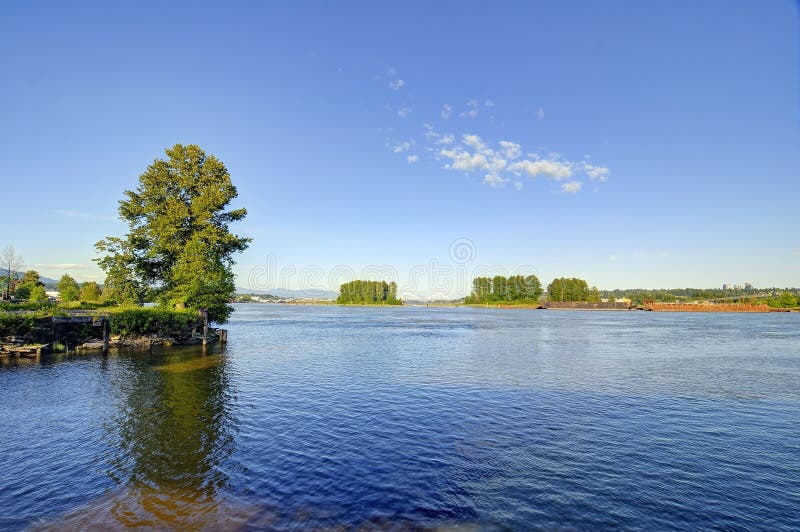 River View from a Stream Estuary Stock Photo - Image of nature, canada ...