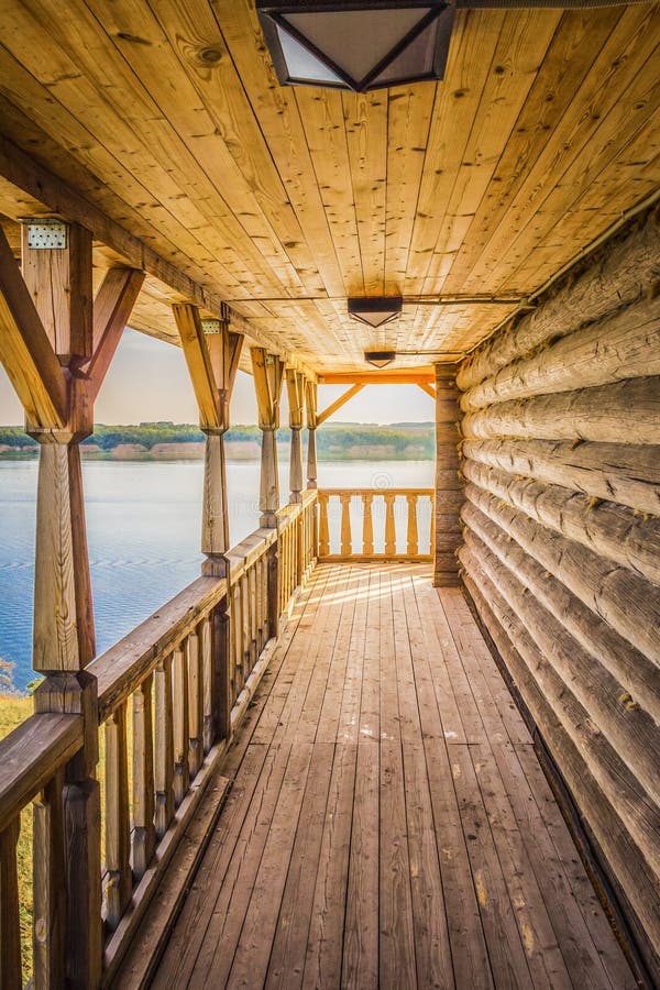 River View from the Terrace of the House Stock Image - Image of lake ...