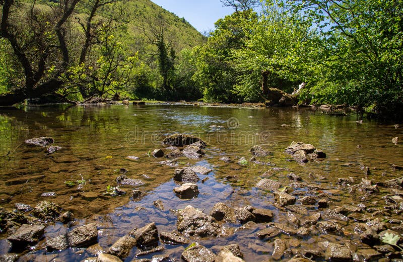 National Park Peak District River Stock Image - Image of weaver, length ...