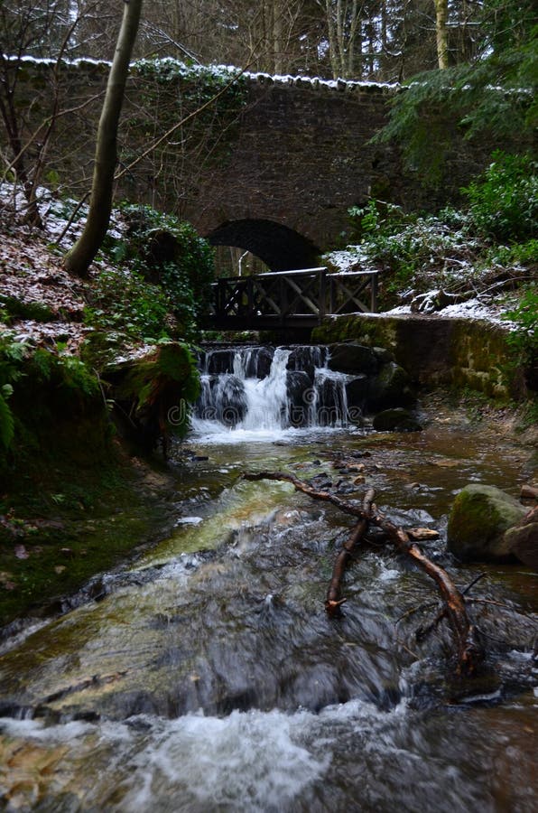 River stock image. Image of falkland, fife, snow, water - 65419443