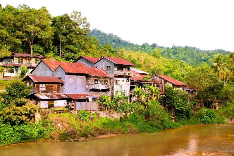 River Village 03 stock image. Image of foliage, water - 11168037