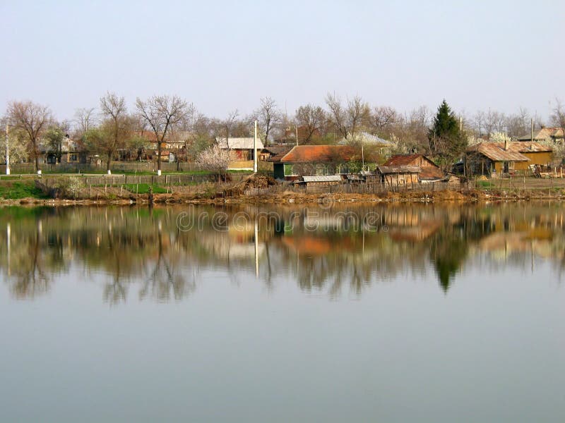 River village stock image. Image of cloud, clouds, travel - 11188025
