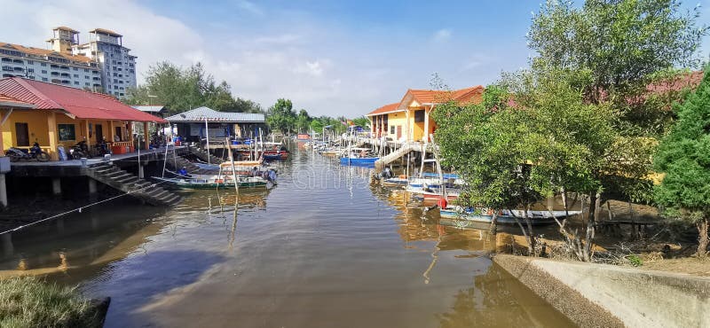 The River Village View in Kuala Selangor Stock Image - Image of village ...