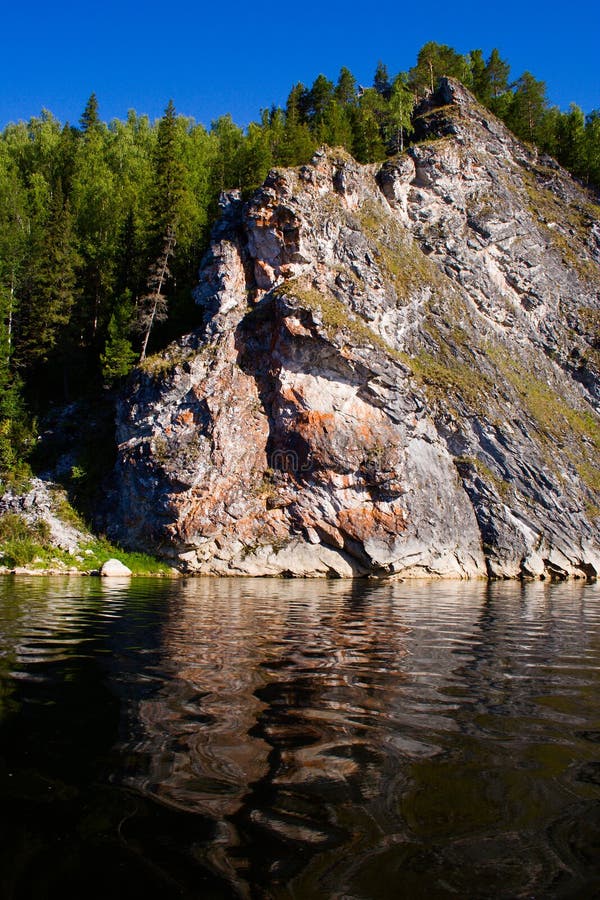 The River Vishera in the Ural Mountains Stock Photo - Image of darkly ...