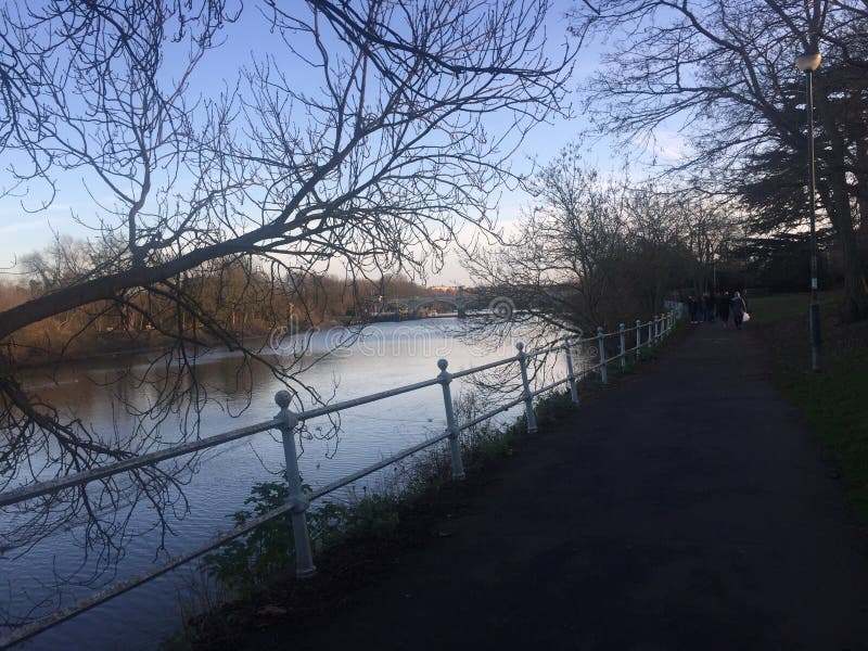 River Walk stock photo. Image of richmond, walk, curved - 92410854