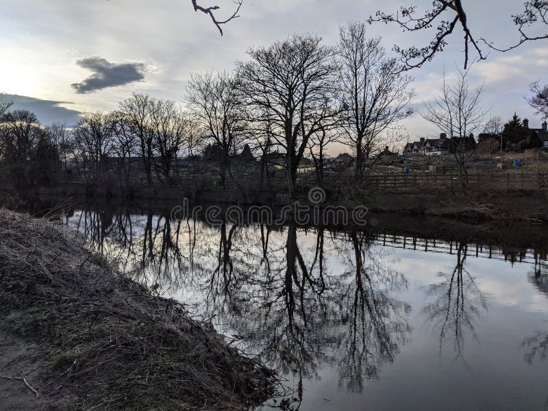 River Wansbeck at Morpeth, Northumberland Stock Image - Image of northu ...