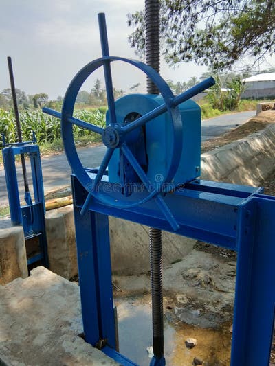 River Water Flow Regulators in Irrigation Dams Stock Photo - Image of ...