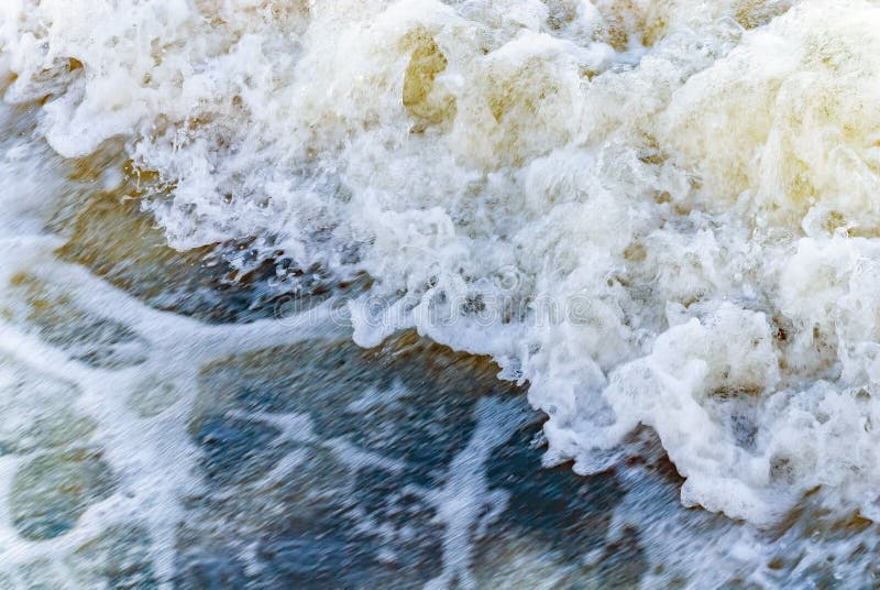 River Water Foam Flow White Stream Stock Image - Image of flowing ...