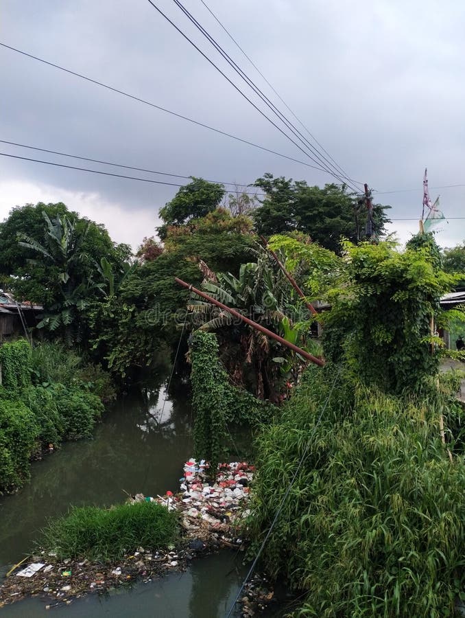 River Water Polluted by Human Waste Stock Image - Image of human, water ...
