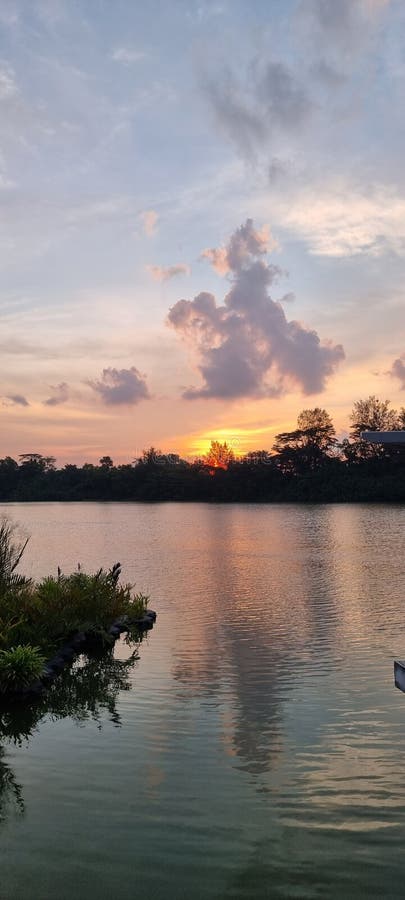 Sunset by a Stream in the Ozarks Mountains of Missouri Stock Photo ...