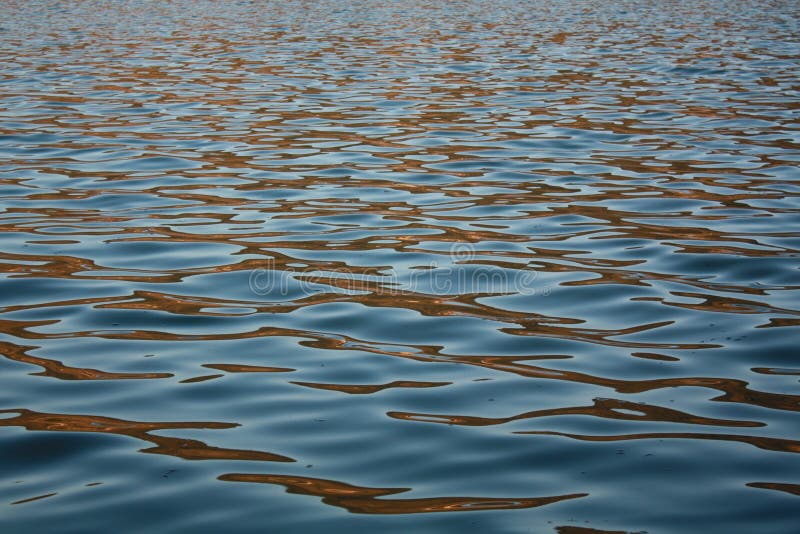 River Water Texture with Mountain Reflection Stock Image - Image of ...