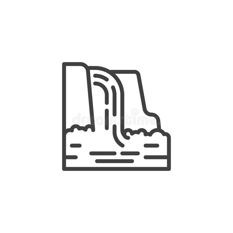 Water Falls Icon Stock Illustrations – 311 Water Falls Icon Stock ...