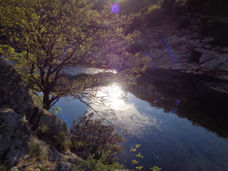 Riverl scene - nature stock image. Image of white, stream - 129491507