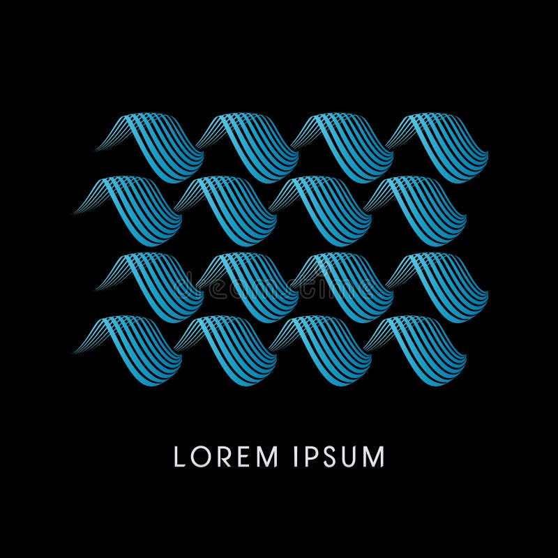 River Wave Water Abstract Graphic Vector Stock Vector - Illustration of ...