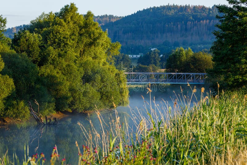 River Werra in the Historic Center of Hann. Munden Stock Photo - Image ...
