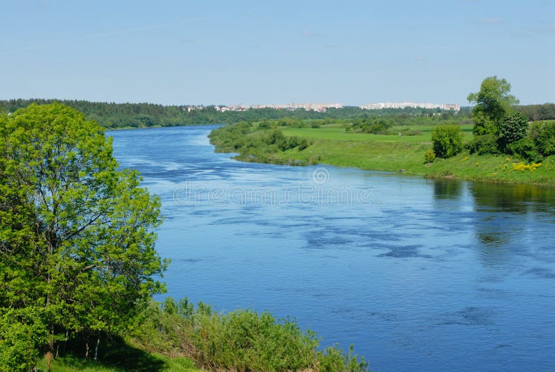 River Western Dvina in Belarus Stock Photo - Image of western, rural ...