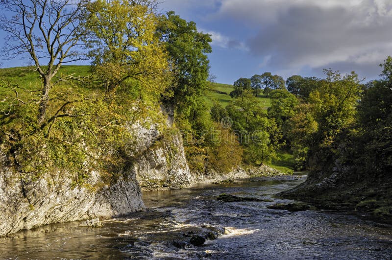River Wharfe - Yorkshire Dales - England Stock Image - Image of rural ...