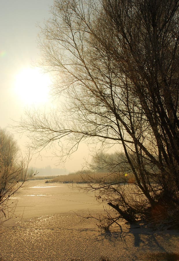 River on the winter time stock image. Image of water - 27555405