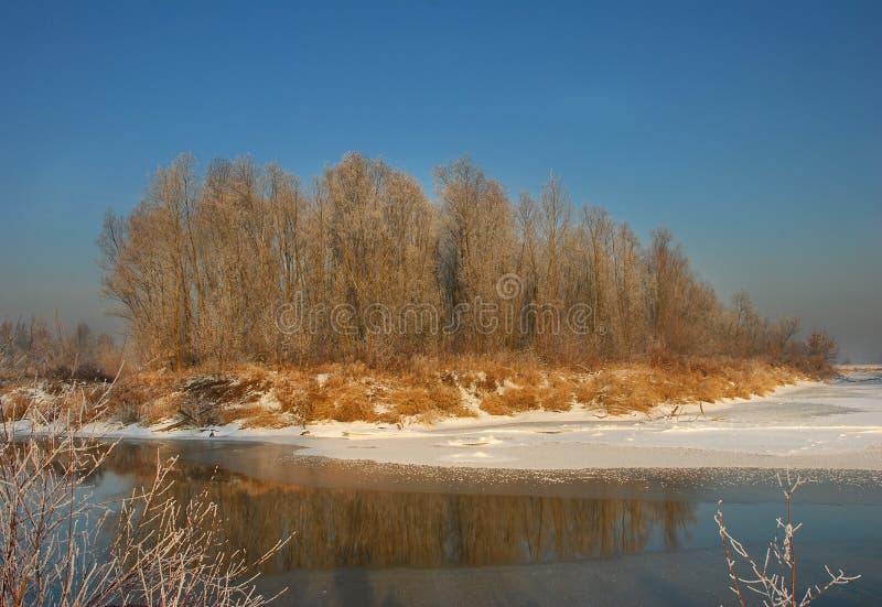 River on the winter time stock photo. Image of river - 27555516