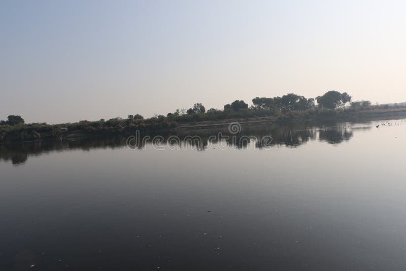 Yamuna river in Mathura stock image. Image of delhi - 239892909