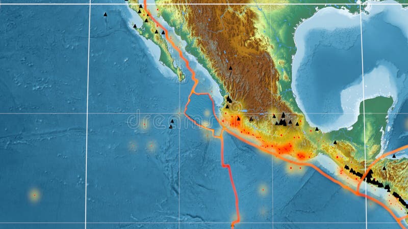 Rivera Plate Outlined, Kavrayskiy Projection - Relief Stock ...