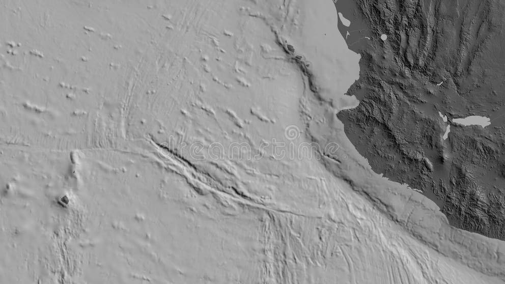 Rivera Tectonic Plate - Raster. Bilevel Stock Illustration ...